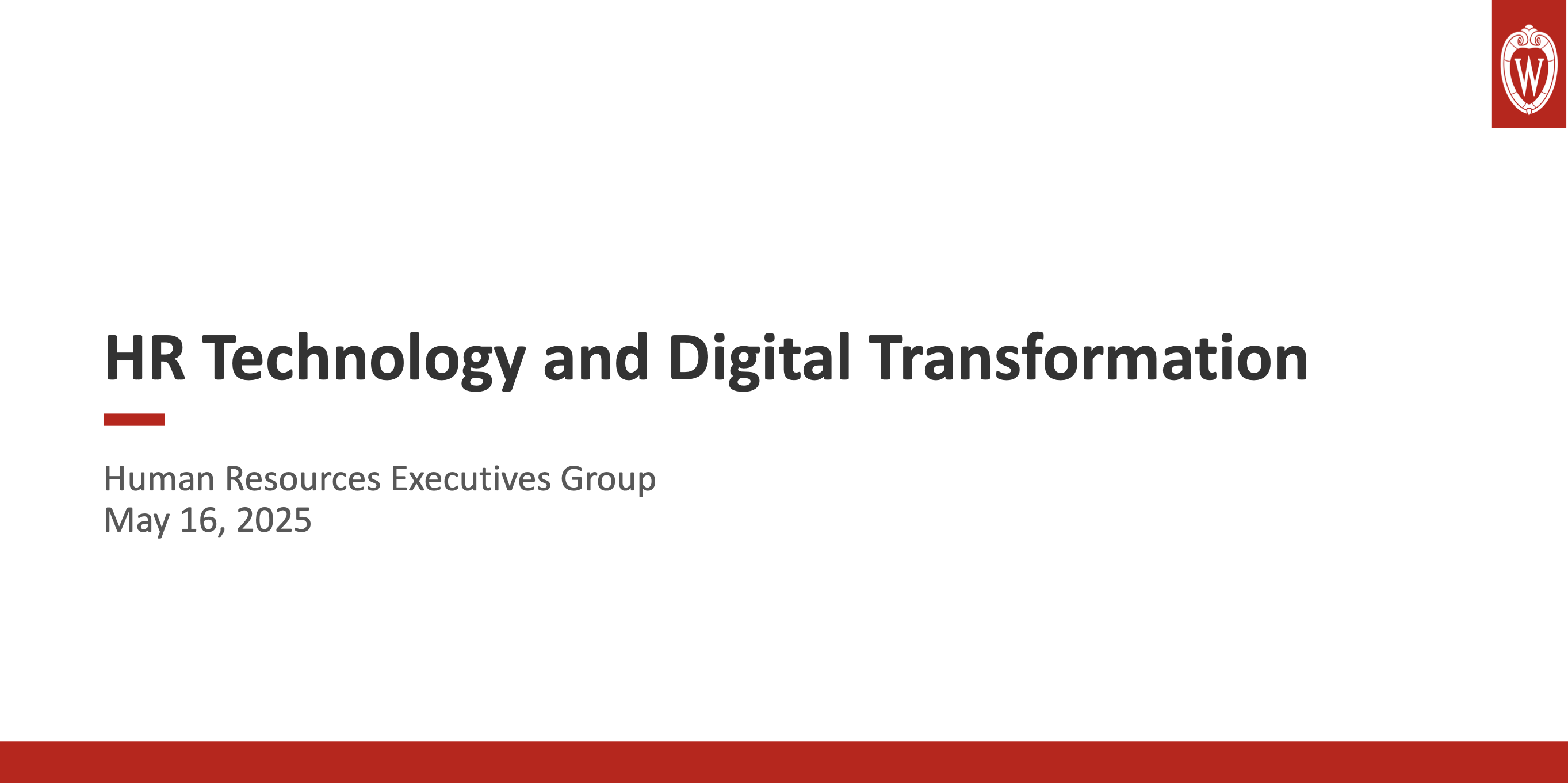 HR2505 HR Technology and Digital Transformation: Navigating New Tools ...